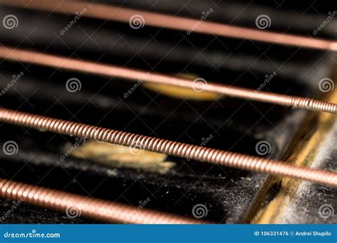 String Guitar Macro Stock Photo Image Of Strings Wood 106331476