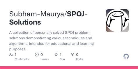 github subham maurya spoj solutions a collection of personally