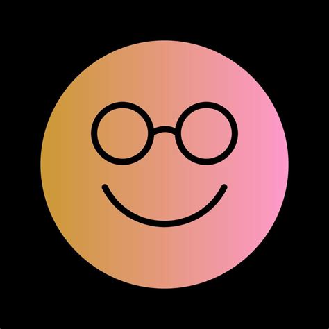 Nerd Face Icon Design 52896710 Vector Art At Vecteezy