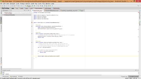 Android Blank Activity Build Fail Stack Overflow