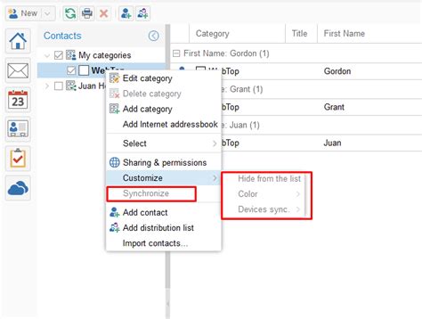 webtop 5 contacts not syncing webtop nethserver community