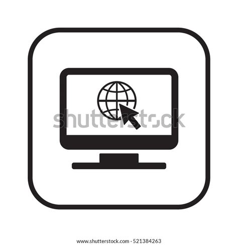 Website Iconvector Flat Design Stock Vector Royalty Free Shutterstock