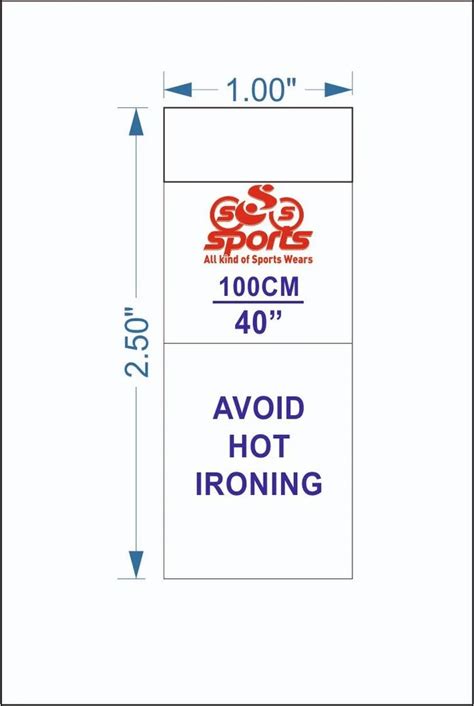 Black Satin Clothing Size Label At ₹ 060piece In Tiruppur Id