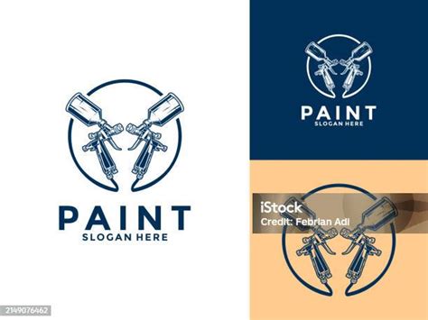 크리 에이 티브 자동 페인트 로고 벡터 자동차 페인팅 로고 디자인 벡터 일러스트 레이 션 개념에 대한 스톡 벡터 아트 및 기타