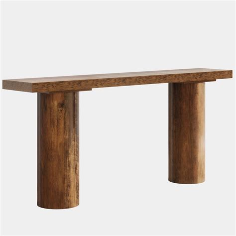 Tribesigns 63 Console Table Long Rustic Sofa Table Bar Table