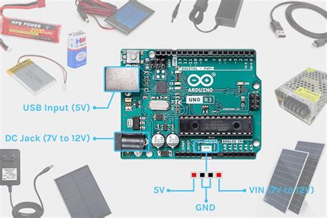 Different Ways To Power Arduino Board How To Power Your Arduino Board With Different Power Options