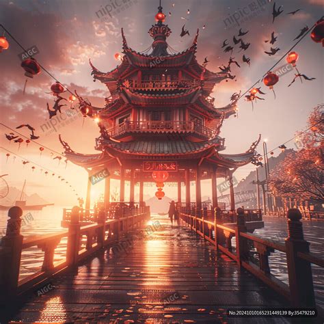 Ai创作图亭台楼阁旭日东升 古代黄鹤楼场景 亭子与灯笼 亭子拱桥长桥楼阁塔 亭台楼阁意境插画 古典亭子夜景 古代楼台亭阁 亭台楼阁鸿运当头 中国风亭台楼阁 古典亭台楼阁 江南名楼亭台楼阁
