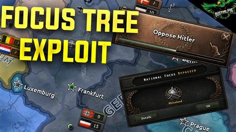 HOI4 Germany Focus Tree (Hearts of Iron 4 Man the Guns Exploit Tutorial) - YouTube