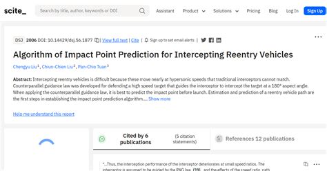 Algorithm Of Impact Point Prediction For Intercepting Reentry Vehicles