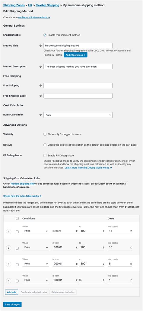 woocommerce shipping by cart total 🛒 method by octolize