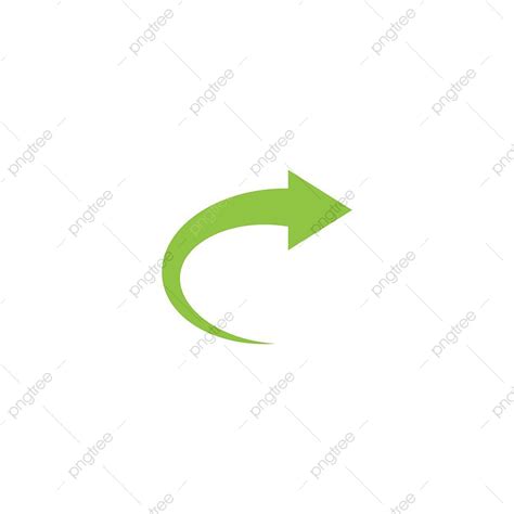 Arrow Icon Vector Illustration Flat Design Rotation Flat PNG And