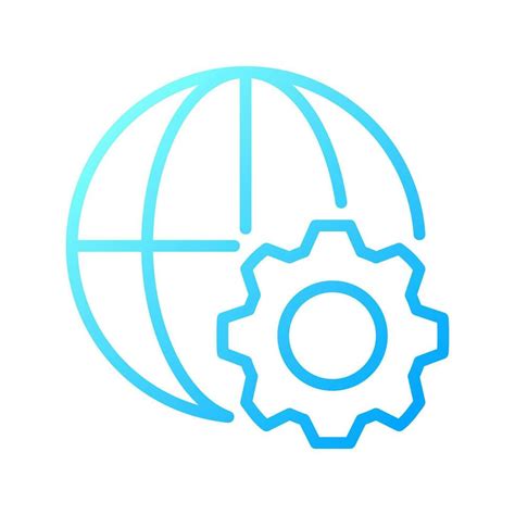 Globalization Process Pixel Perfect Gradient Linear Vector Icon