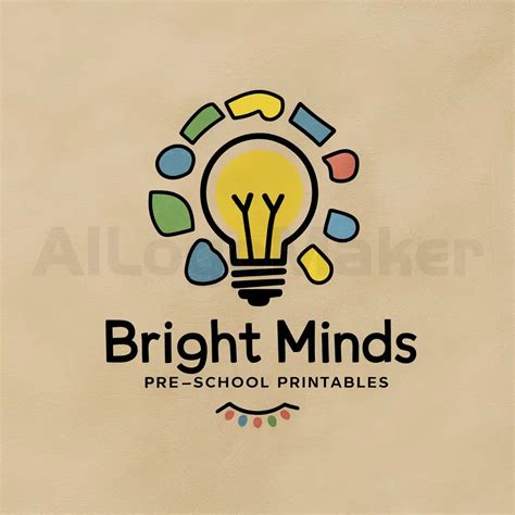 Logo Design For Bright Minds Vibrant And Playful Typography For
