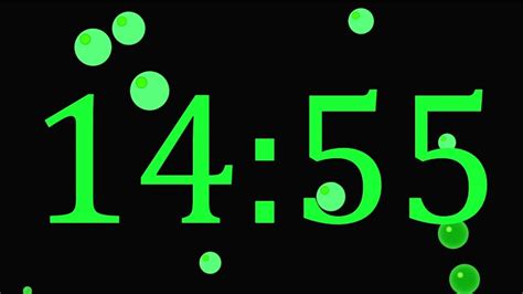 15 Minute Countdown Timer Without Music Learn The Color Green Colors Animated Bubbles Day 15