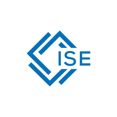 Ise Letter Logo Design On White Background Ise Creative Circle Letter