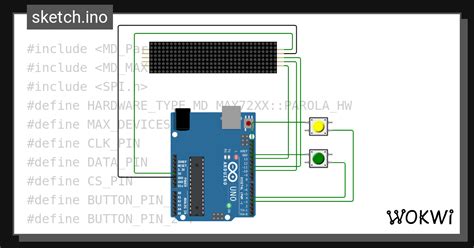 Dot Matrix Runnin Wokwi Esp32 Stm32 Arduino Simulator