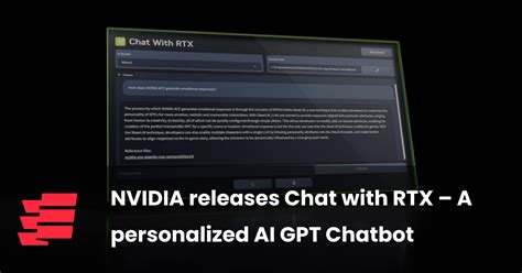 Nvidia Releases Chat With Rtx A Personalized Ai Gpt Chatbot Esportsgg
