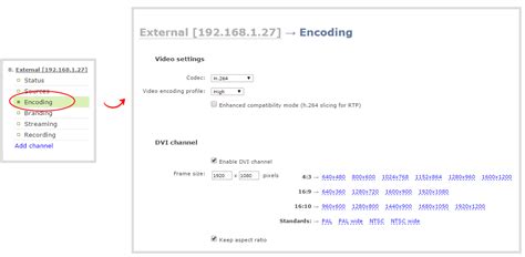 Configure Encoding HD Encoder Channels