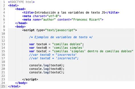 Tipos De Variables En Javascript