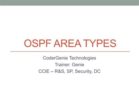 Ospf Area Types Pptx