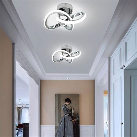 Hallway Light Acrylic Modern Led Ceiling Light Fixtures Cool White