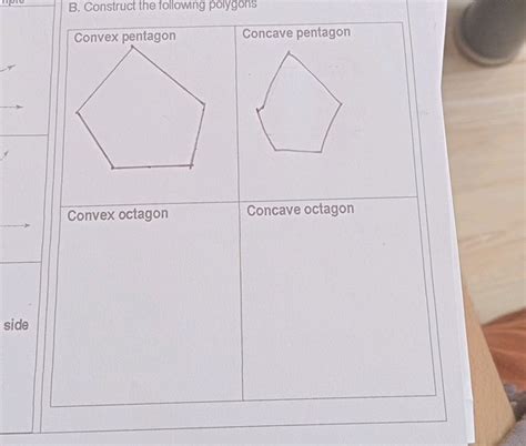 B Construct The Following Polygons Concave Studyx