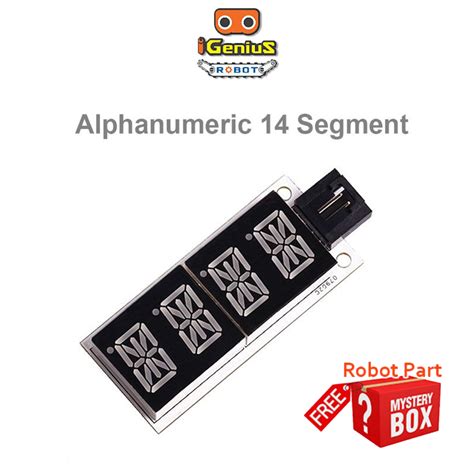 จอ Lcd แสดงผล Elecfreaks Alphanumeric 14 Segment Led Display Arduino Robot Microbit ไมโครบิต