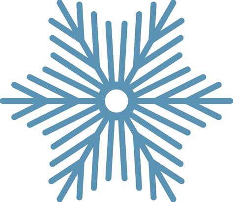 Minimalist Illustration Of A Stylized Six Pointed Snowflake With Thin