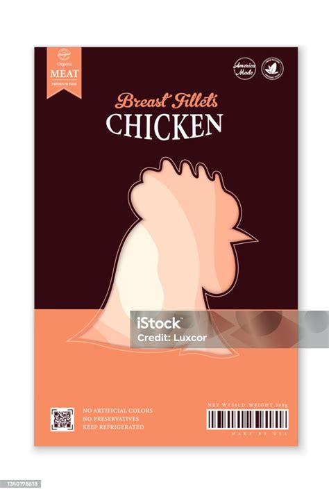 벡터 닭 고기 포장 또는 라벨 디자인 헨 실루엣 정육점 또는 가금류 농업 디자인 요소 개념에 대한 스톡 벡터 아트 및 기타 이미지 개념 고기 농업 Istock