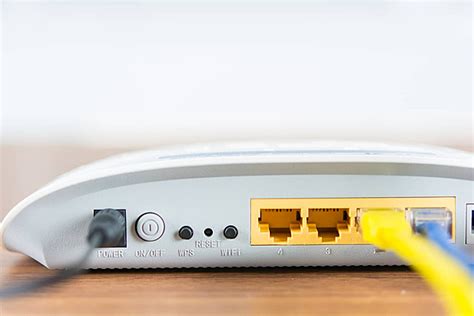 Network Hub With Cable Connection And Wireless Modemrouter Cord Room