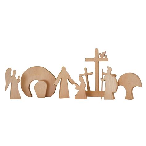Easter Scene Wooden Decoration Easter Decor Wooden Grandado