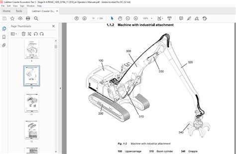 Liebherr R 934 C 1439 Hydraulic Excavator Operating Manual SN 33766