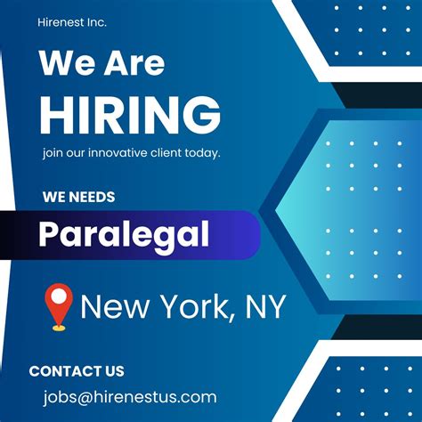 Hiring Paralegal Legalcareers Newyorkjobs Legalprofessionals