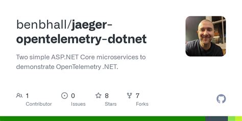 GitHub Benbhall Jaeger Opentelemetry Dotnet Two Simple ASP NET Core Microservices To