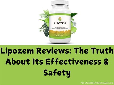 Lipozem Reviews The Truth About Its Effectiveness And Safety