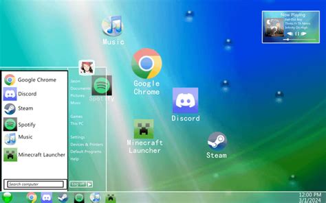 Incredibly Rough Mockup For A Linux Based Os With Modern Pc