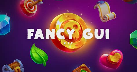Fancy Gui Kit 2d Icons Unity Asset Store