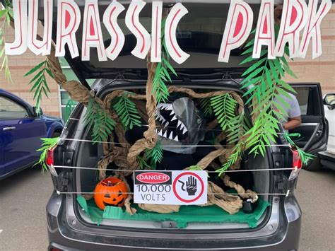 Ations Halloween Inflatable Dinosaur Trunk Or Treat Decor Kit Led