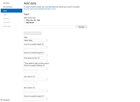 Data Page For Text Scenarios Is Messed · Issue 2576 · Dotnetmachinelearning Modelbuilder · Github