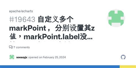 自定义多个markpoint ，分别设置其z值，markpoint label没有按照z值的大小来显示，z值只对图形标签 symbol 有用