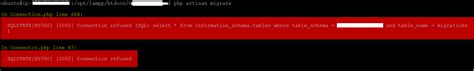 Laravel Php Artisan Migrate Error In Ubuntu SQLSTATE HY Connection Refused