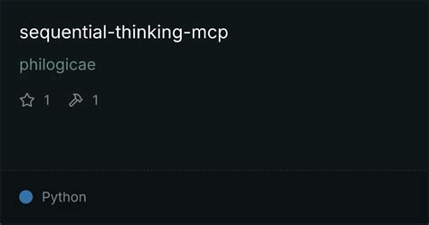 Sequential Thinking Mcp Glama