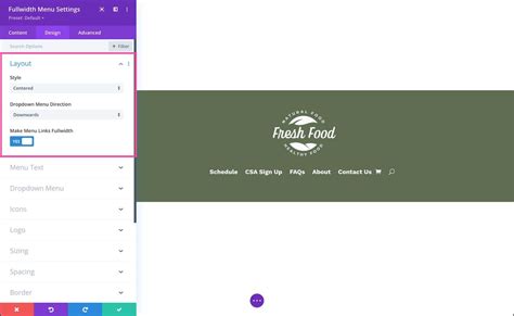 The Divi Fullwidth Menu Module Elegant Themes Documentation