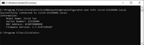 Zivid Two网络配置 — Zivid Knowledge Base 文档