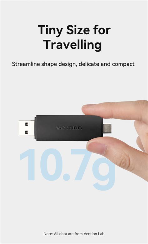 Vention Card Reader Usb Type C Gb Fast Transmission In Sd Card Reader Tf Card Dual