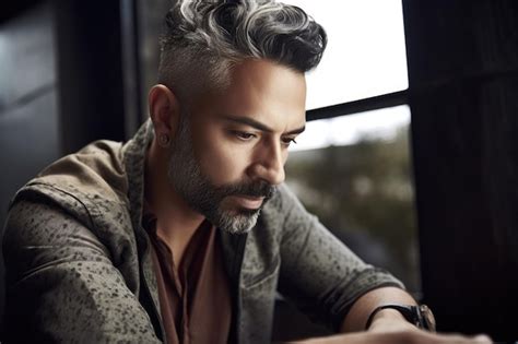 Premium Ai Image Shot Of A Male Designer Using His Digital Tablet Created With Generative Ai