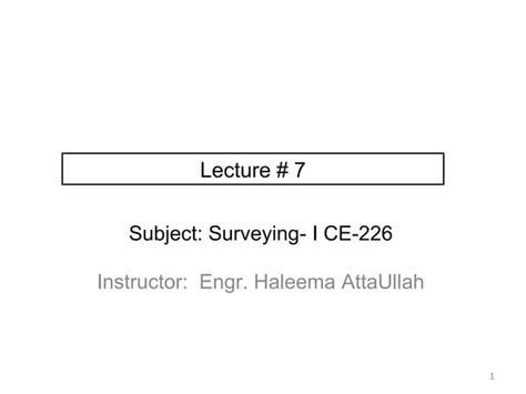 Lecture 7 Topographic Related Documents Survey Ppt