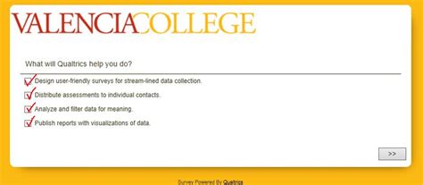 Qualtrics Survey Tool Institutional Evaluation Valencia College