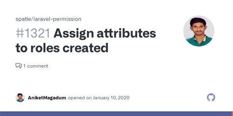 Assign Attributes To Roles Created Issue Spatie Laravel Permission GitHub