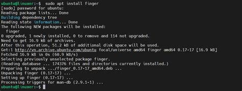 finger command in linux linuxways